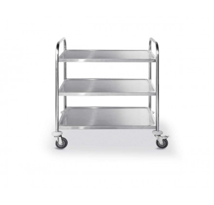 Serveringsvagn i rostfritt - flatpack - Köksoutlet.se